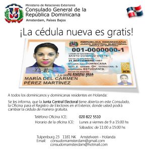 ¡La Cédula nueva es gratuita! - Consulado General de la República ...
